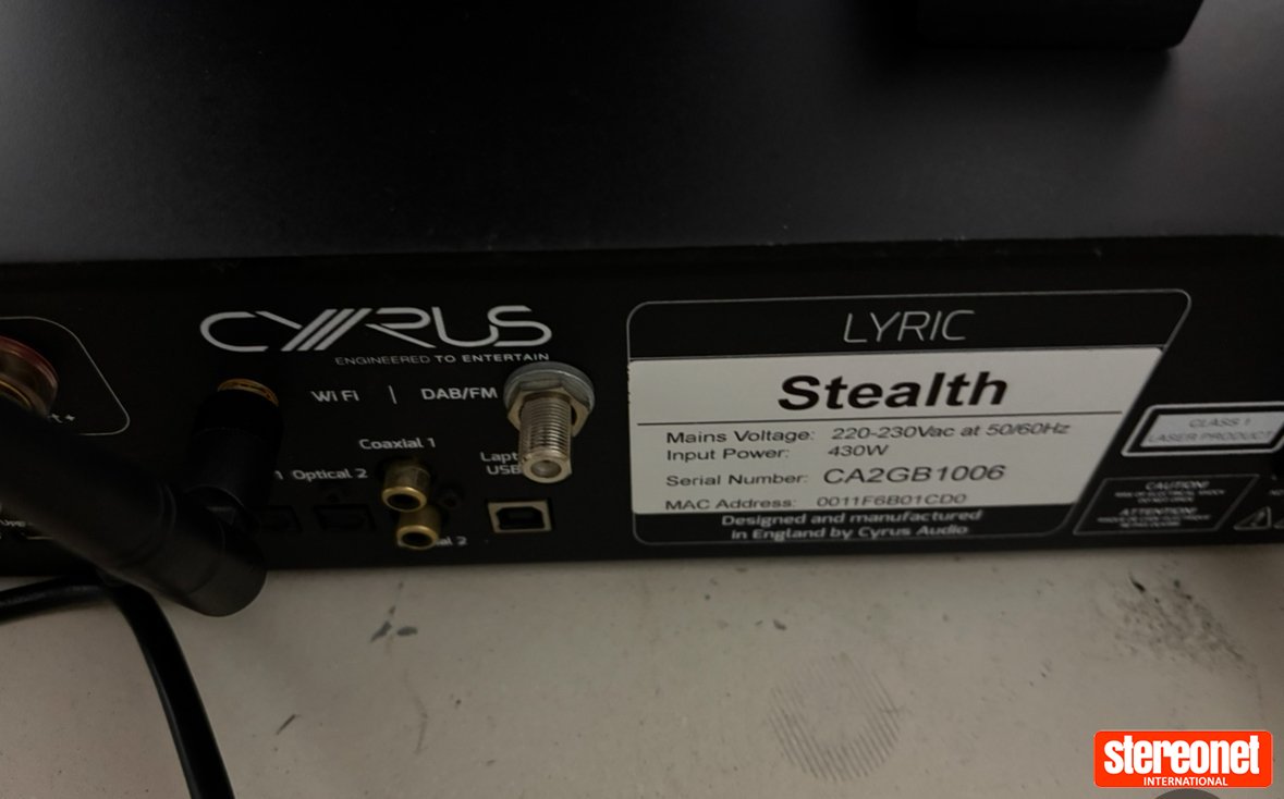 Cyrus Audio Lyric Stealth Integrated Compact Music System - Integrated ...