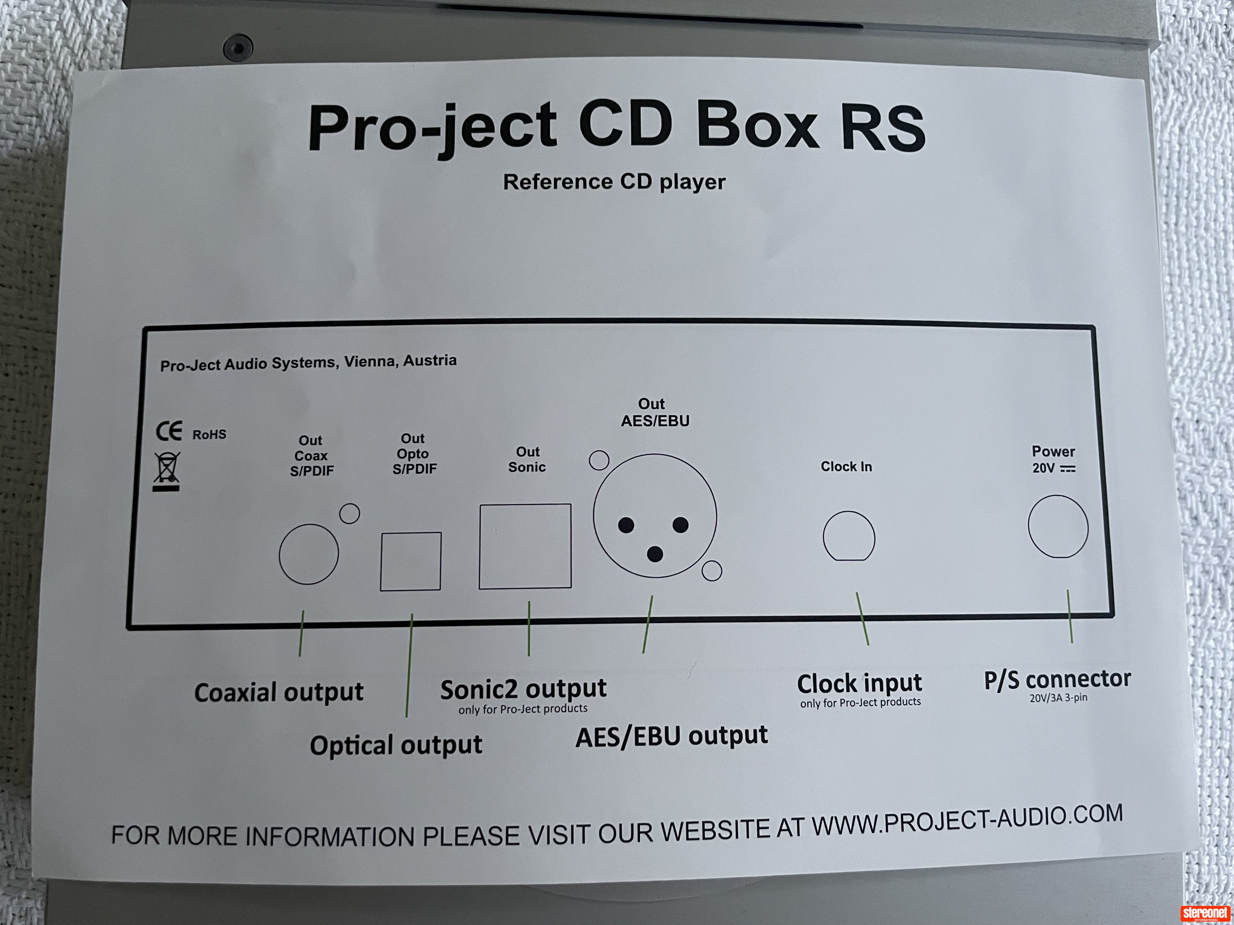 Pro-Ject CD Box RS Power Box RS CD Transport - CD/SACD Players ...