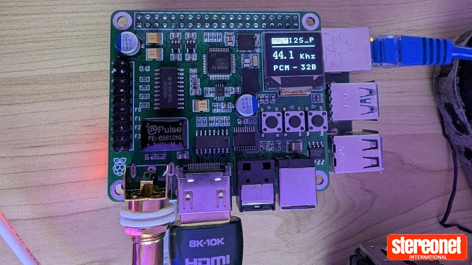 Raspberry Pi HAT Digital Audio Decoding Board Streamer (Music) - DACs ...