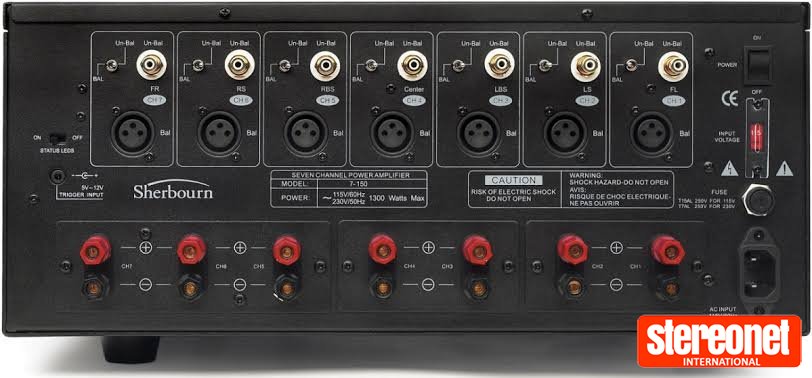 Sherbourn 7 channel 7-150 Power Amplifier - Multi Channel Amplifiers ...