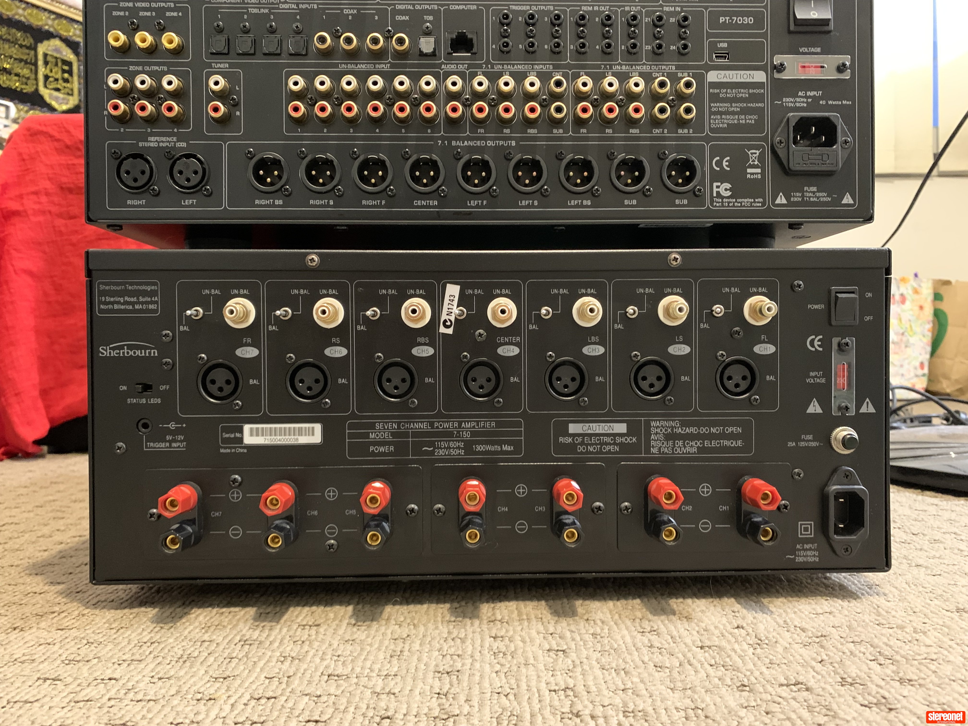 Sherbourn 7 channel 7-150 Power Amplifier - Multi Channel Amplifiers ...