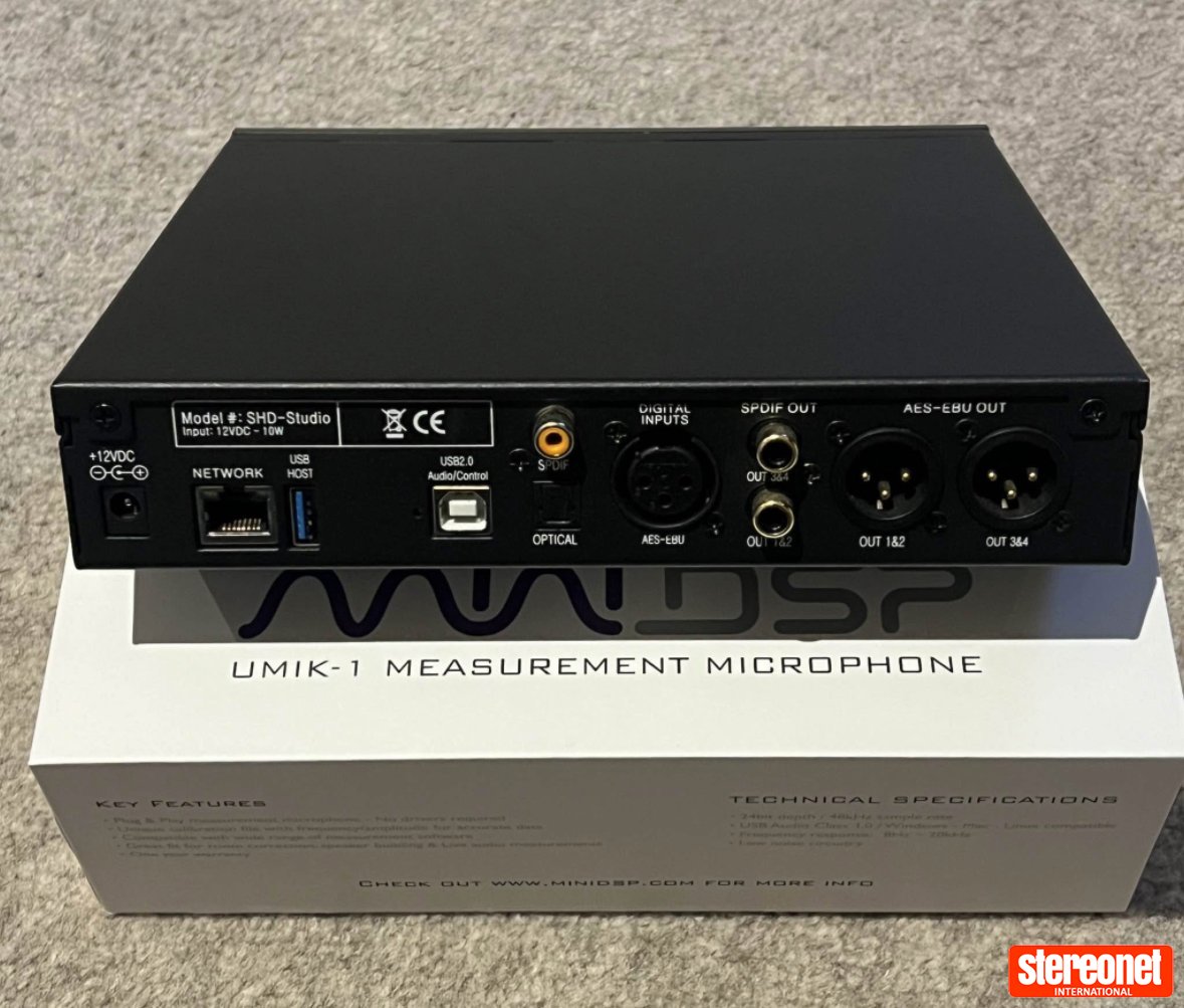 MiniDSP Shd studio Room Correction (DSP) - DACs and Streamers - StereoNET