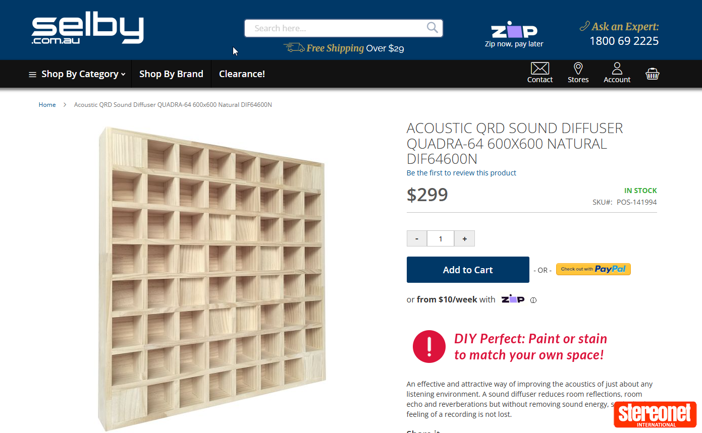 Acoustic QRD Quadra Acoustic Panels / Diffusers - Acoustic Treatment ...