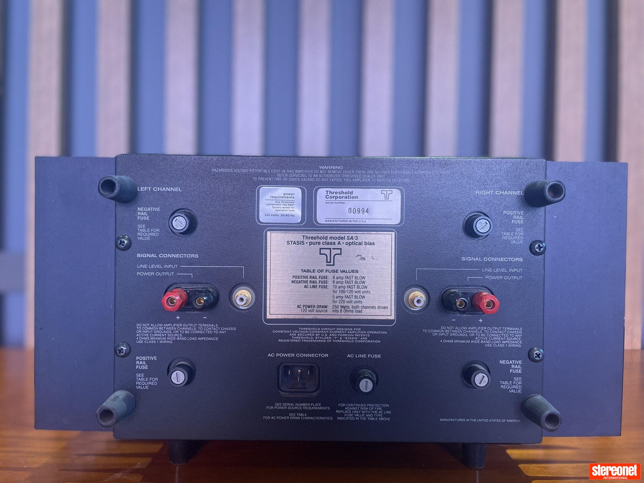 Threshold SA3 Power Amplifier - Power Amplifiers - StereoNET