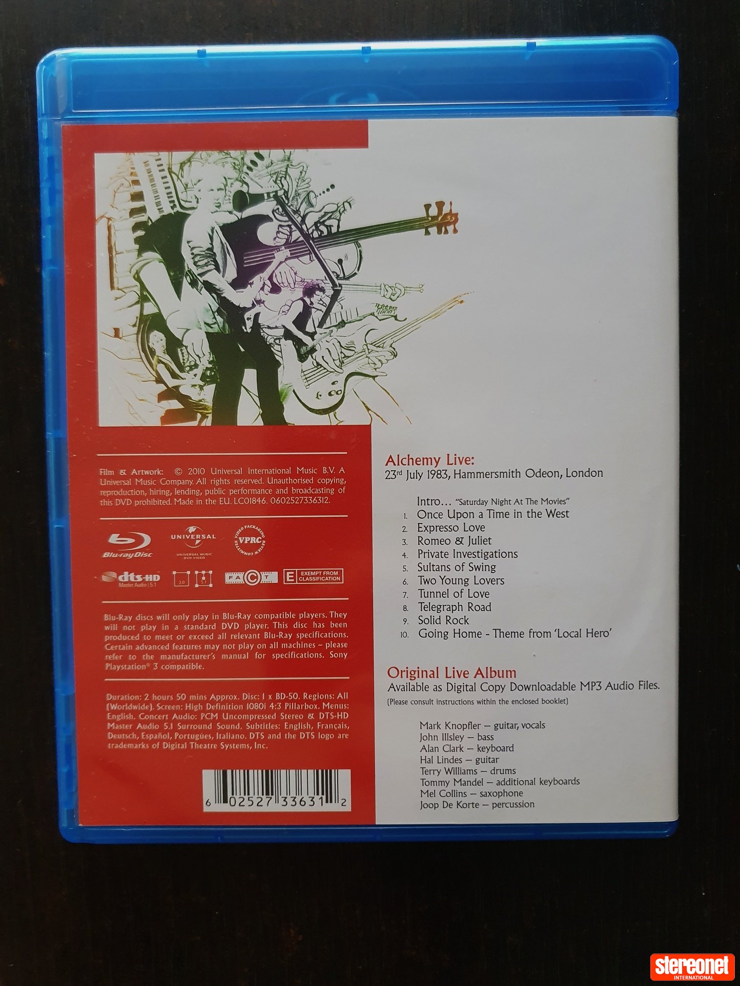 Dire Straits Alchemy Live Blu-ray Disc - Blu-ray / DVD - StereoNET