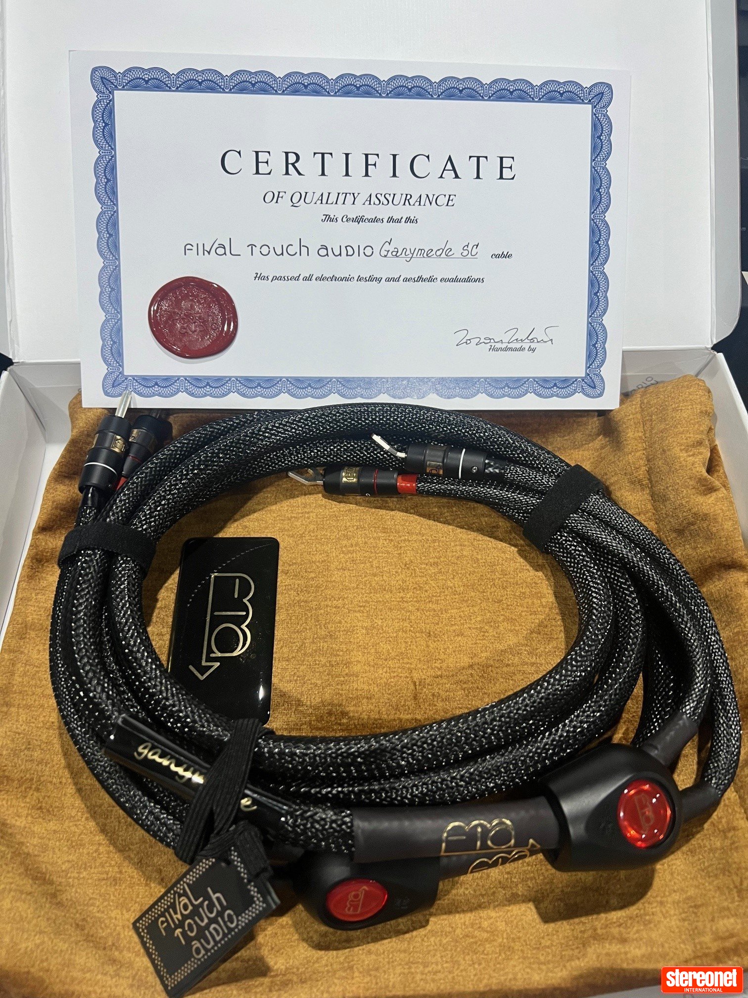 Final Touch Audio Ganymeade Speaker Cables - Speaker Cables - StereoNET