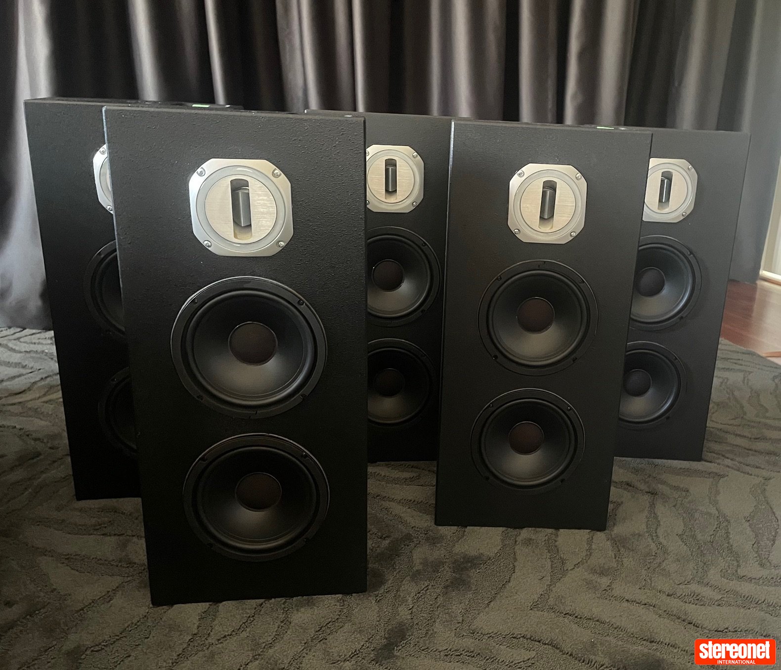 Elementi Audio FireFly Speakers & Magnesium Amplifiers LCR Home Theatre Speakers - Installed ...