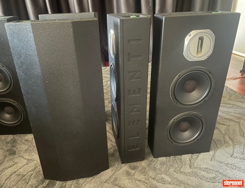 Elementi Audio FireFly Speakers & Magnesium Amplifiers LCR Home Theatre Speakers - Installed ...