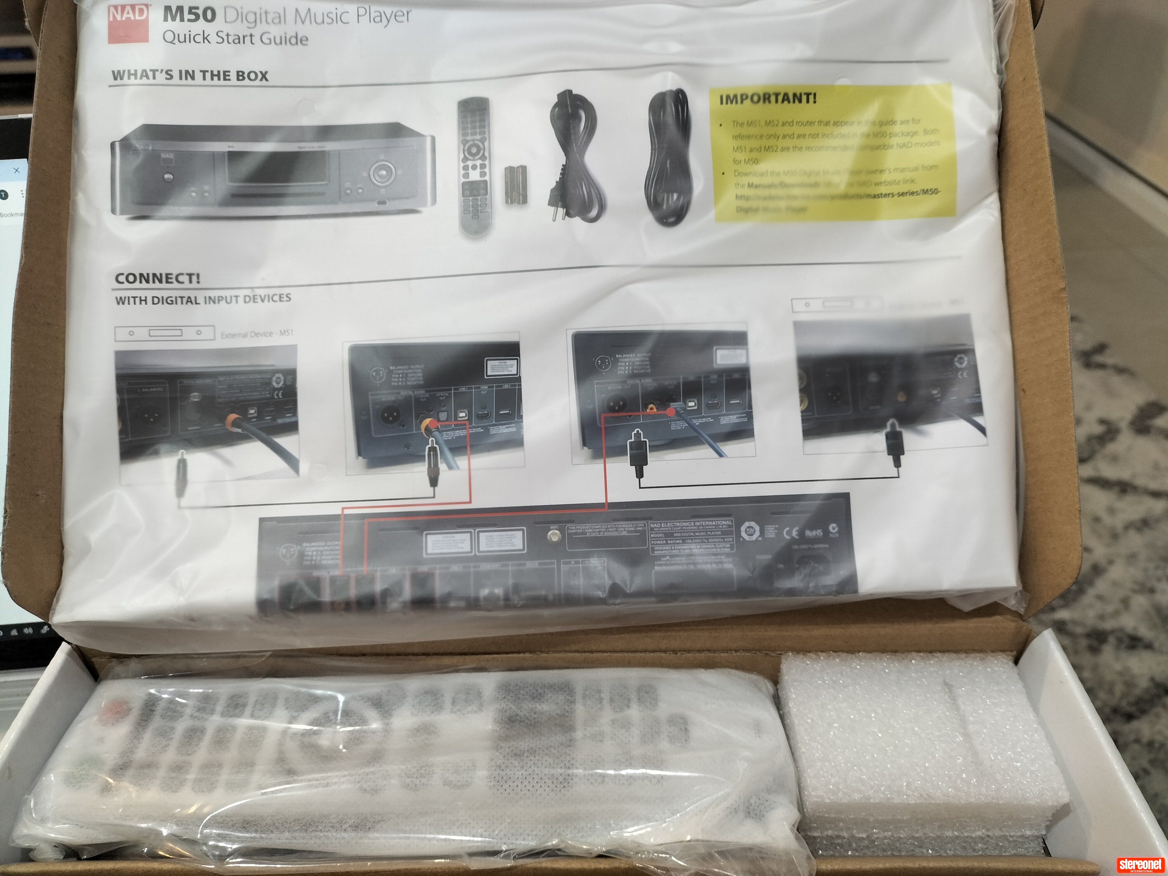 NAD Electronics M50 Digital Network Player - DACs and Streamers - StereoNET