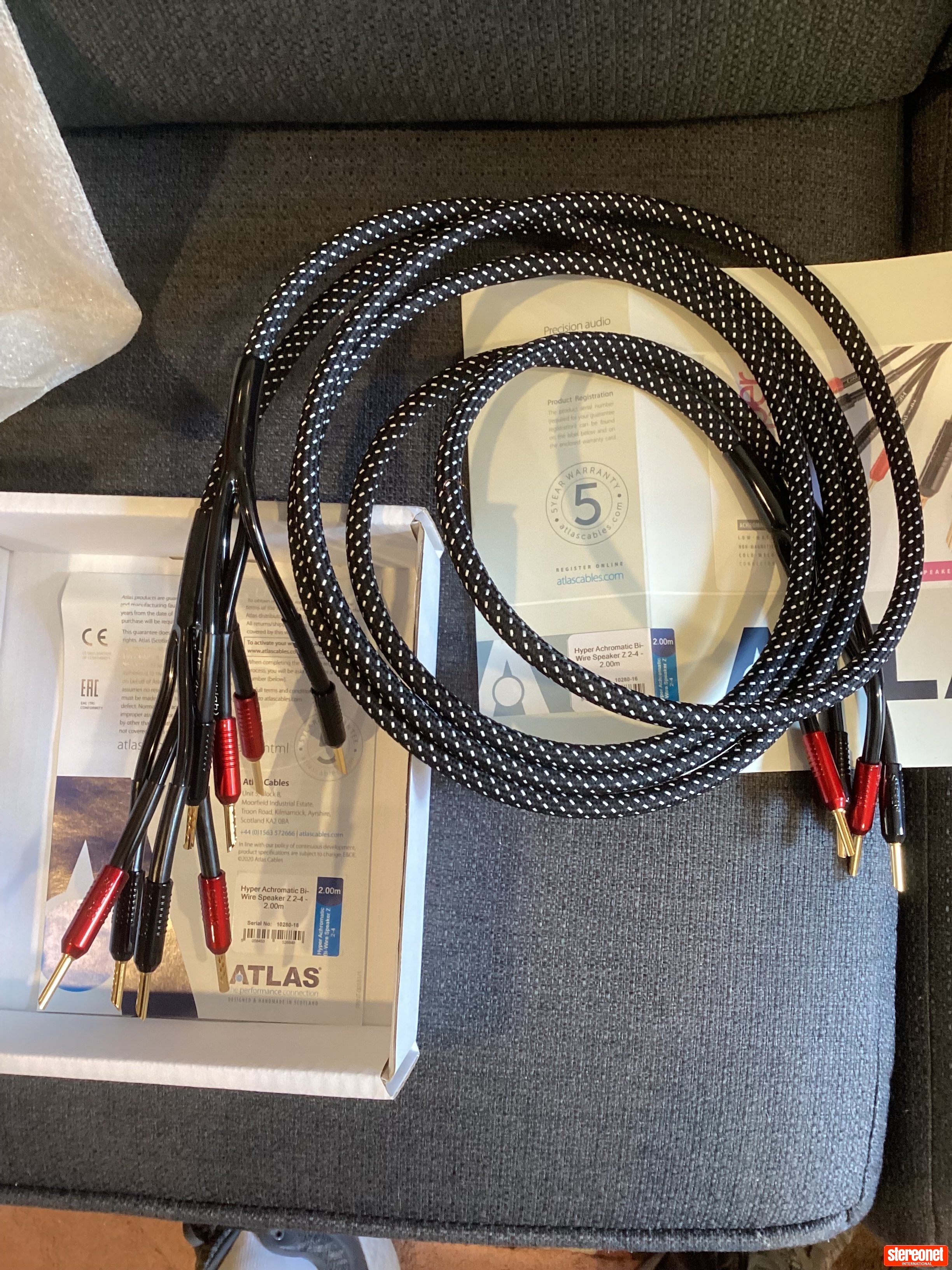 Atlas Cables Hyper Achromatic Speaker Cables - Speaker Cables - StereoNET