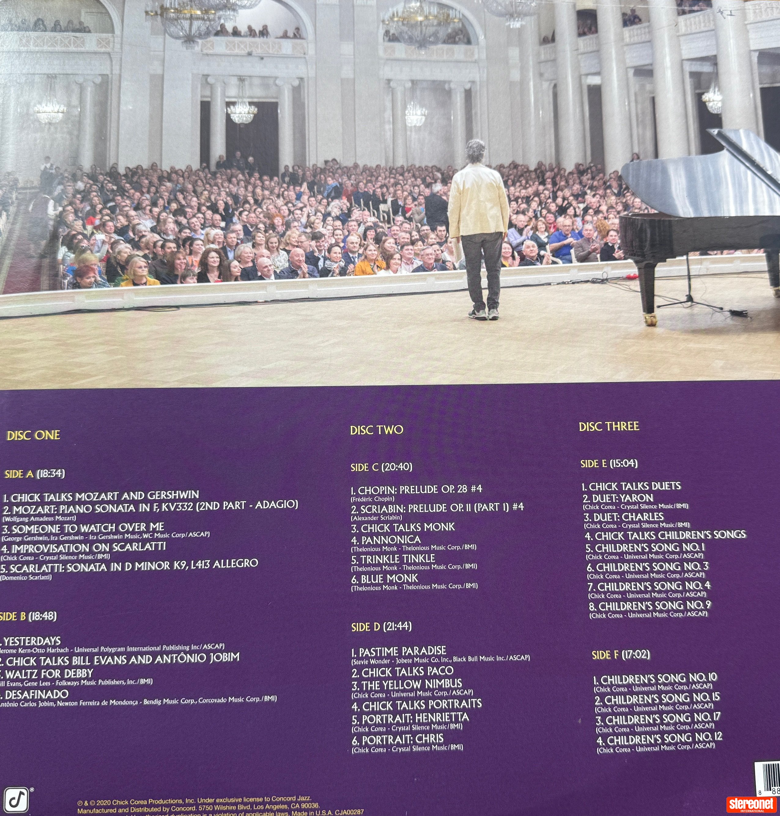 Chick Corea - Plays - 3LP Vinyl Record (Double LP) - Vinyl Records ...