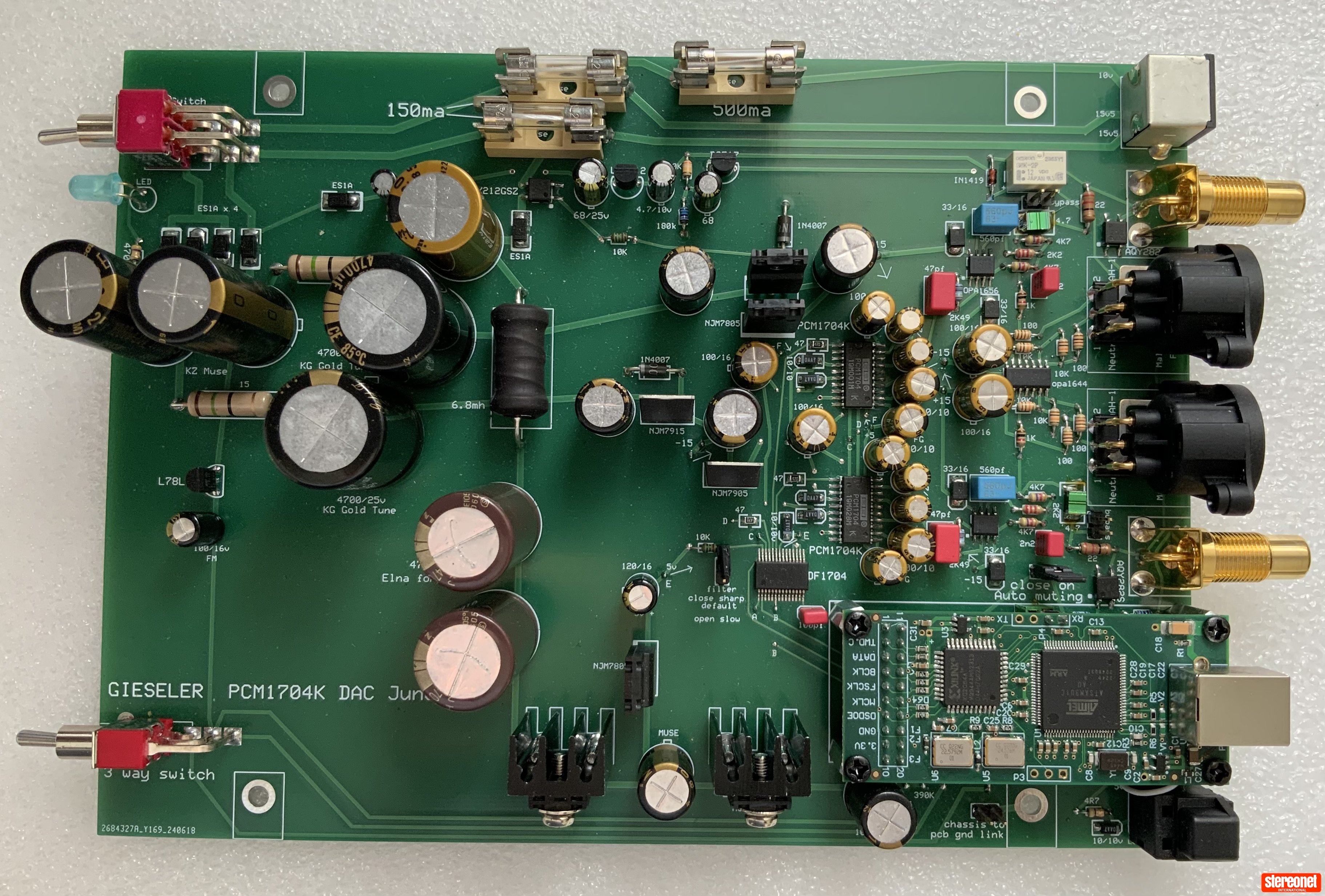 Gieseler Audio PCM1704K Kompakt II Digital Analog Converter (DAC ...