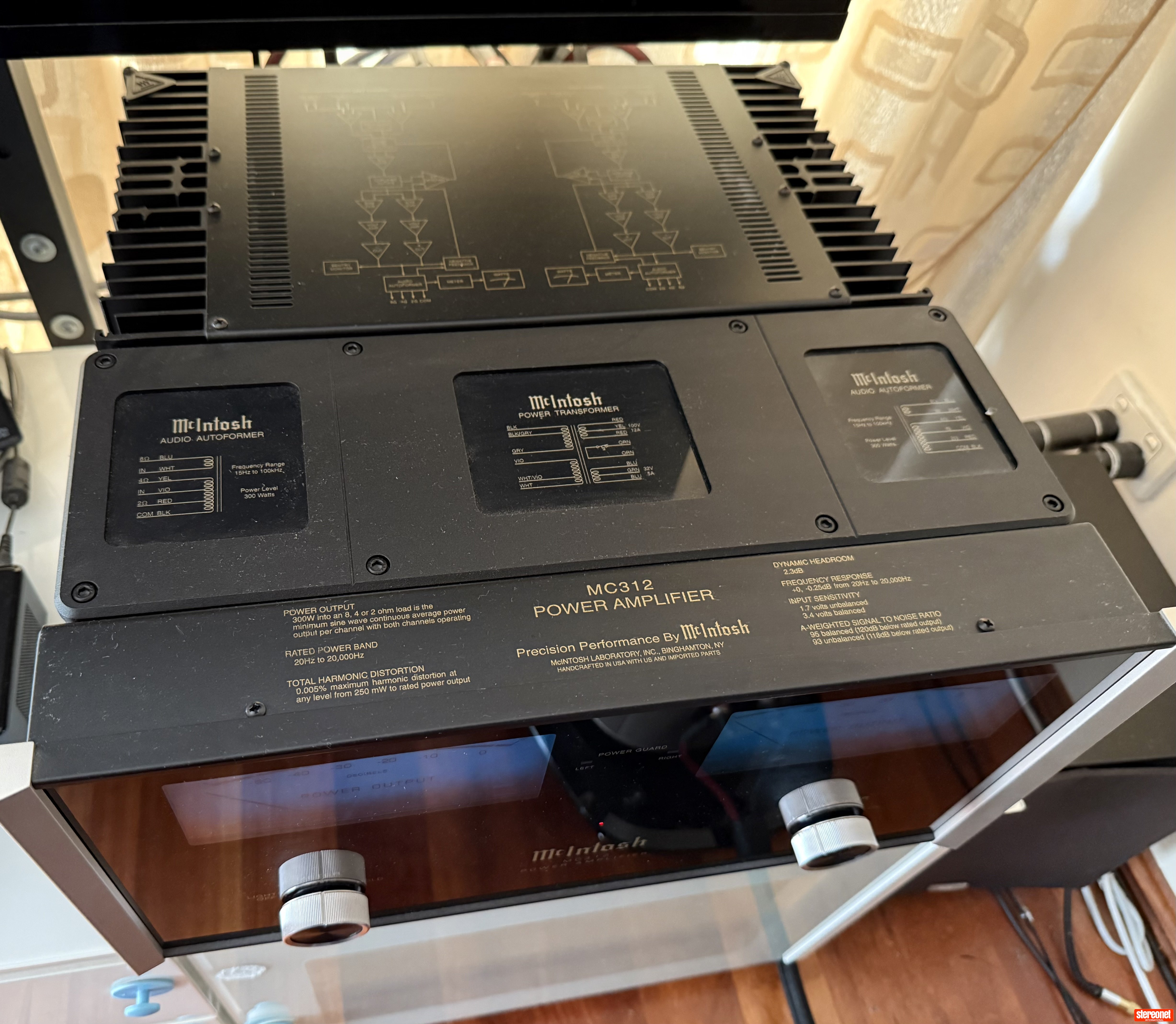 McIntosh MC312 Power Amplifier - Power Amplifiers - StereoNET