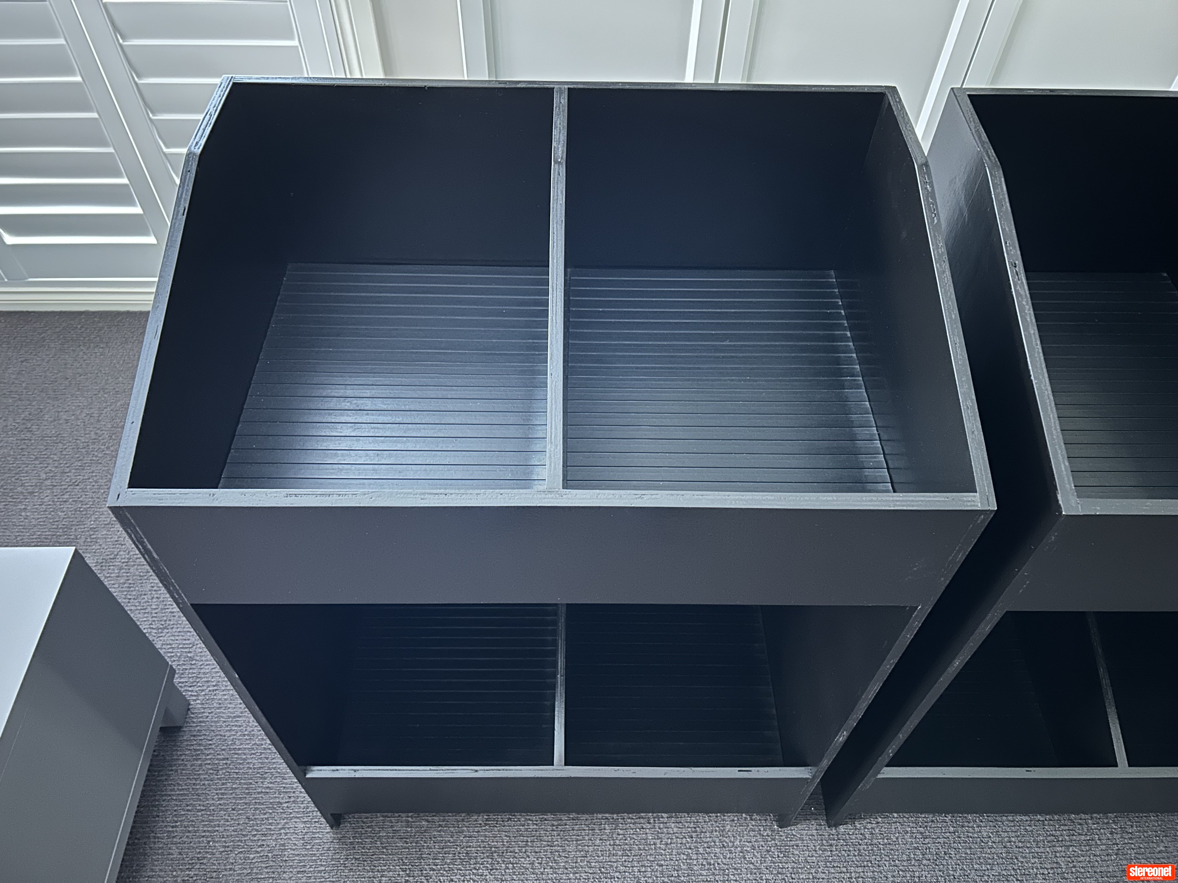 Custom Vinyl Record Storage Unit Cabinet - Racks & Cabinets - StereoNET