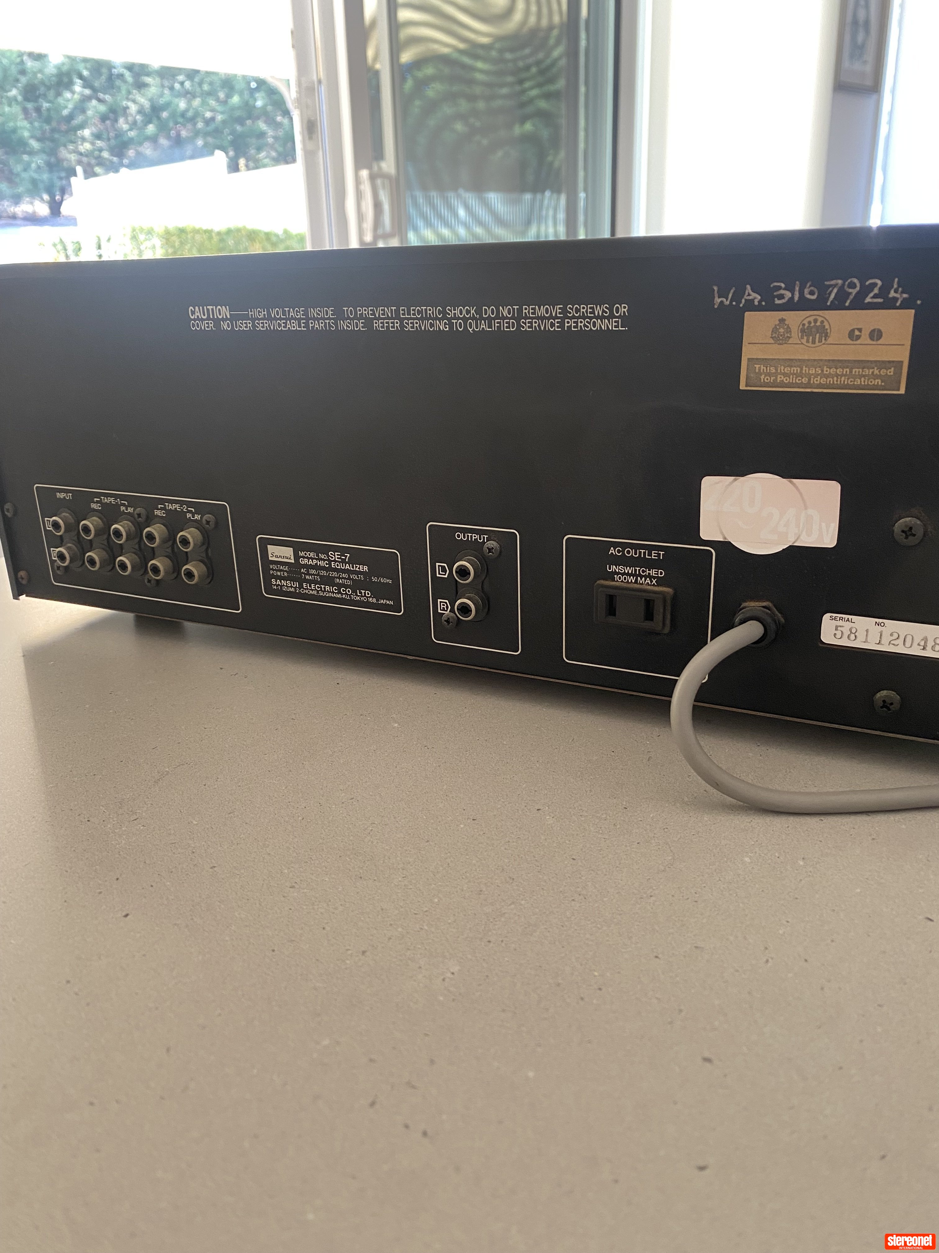 Sansui SE7 Equaliser - Audio Processors / Equalisers - StereoNET