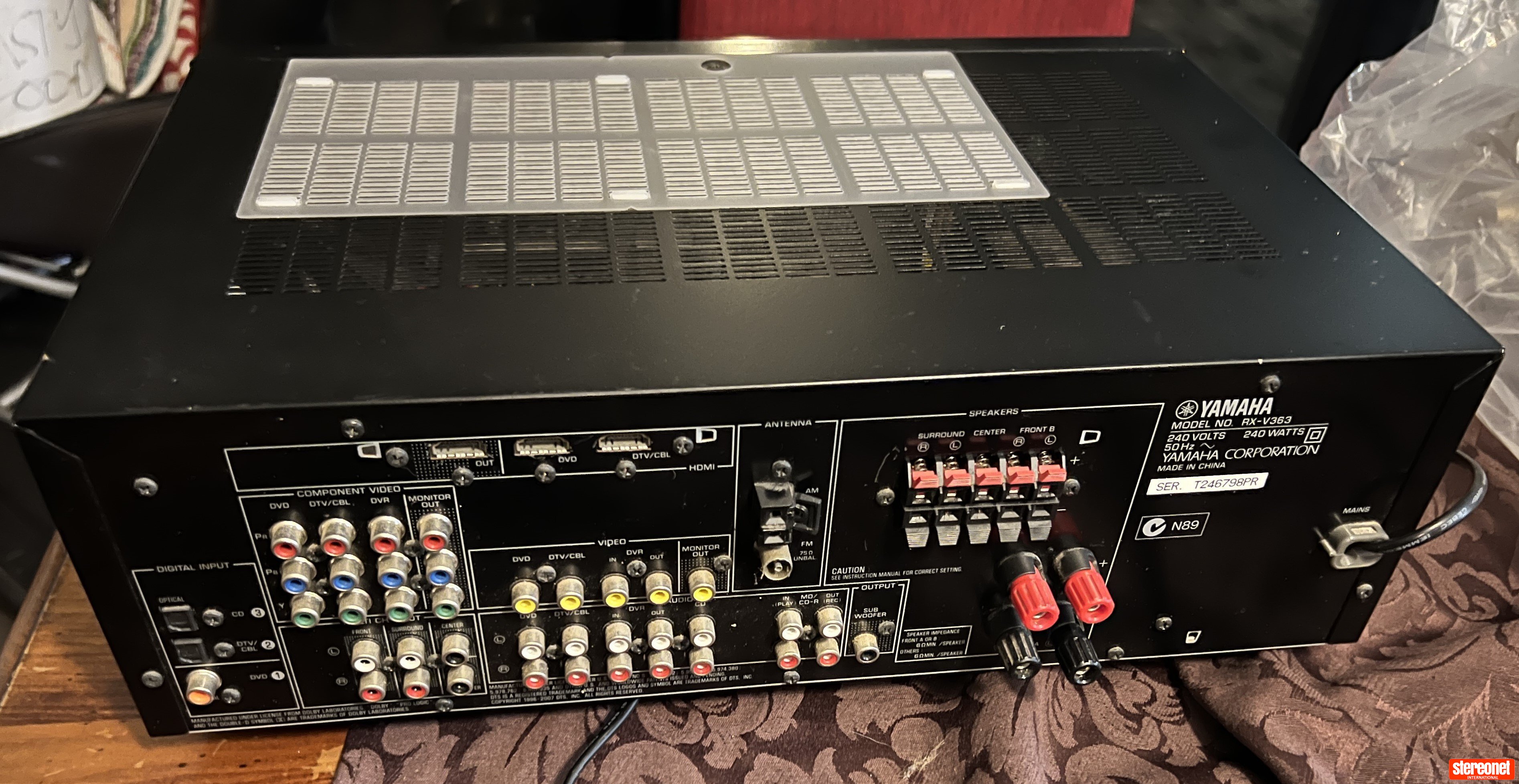 Yamaha RX-V363 AV Receiver AV Receiver - Free and Giveaways - StereoNET