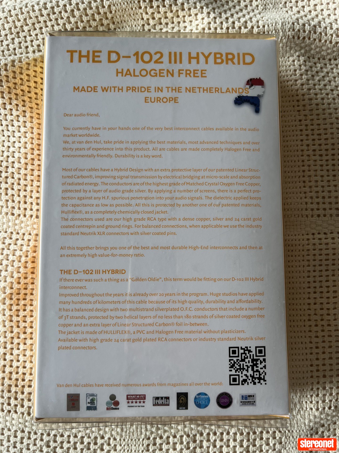 Van Den Hul D102 Mk III Interconnect Cables (XLR) - Interconnects - StereoNET