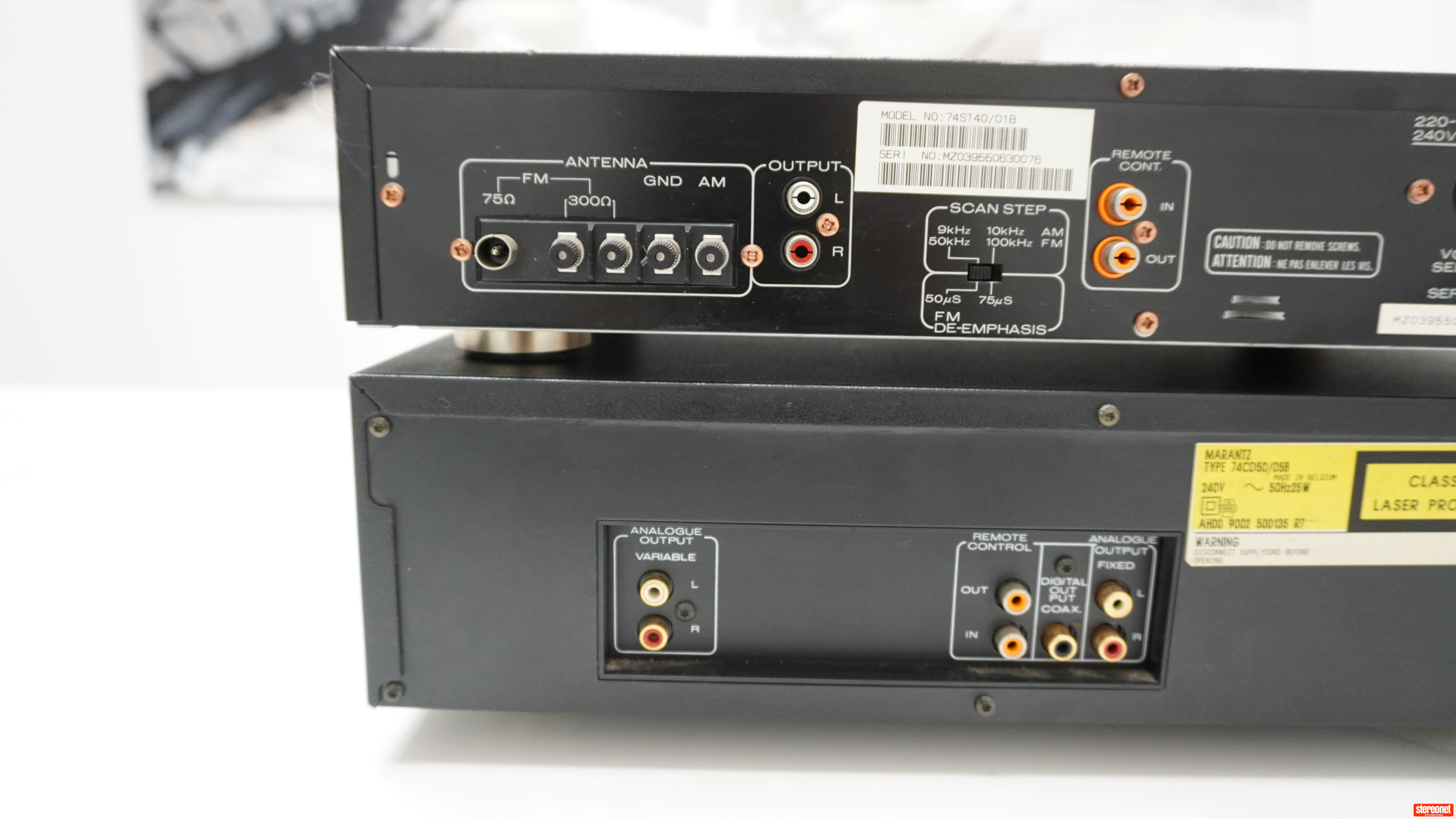 Marantz CD-50 and ST-40 Tuner CD Player - CD/SACD Players & Transport - StereoNET