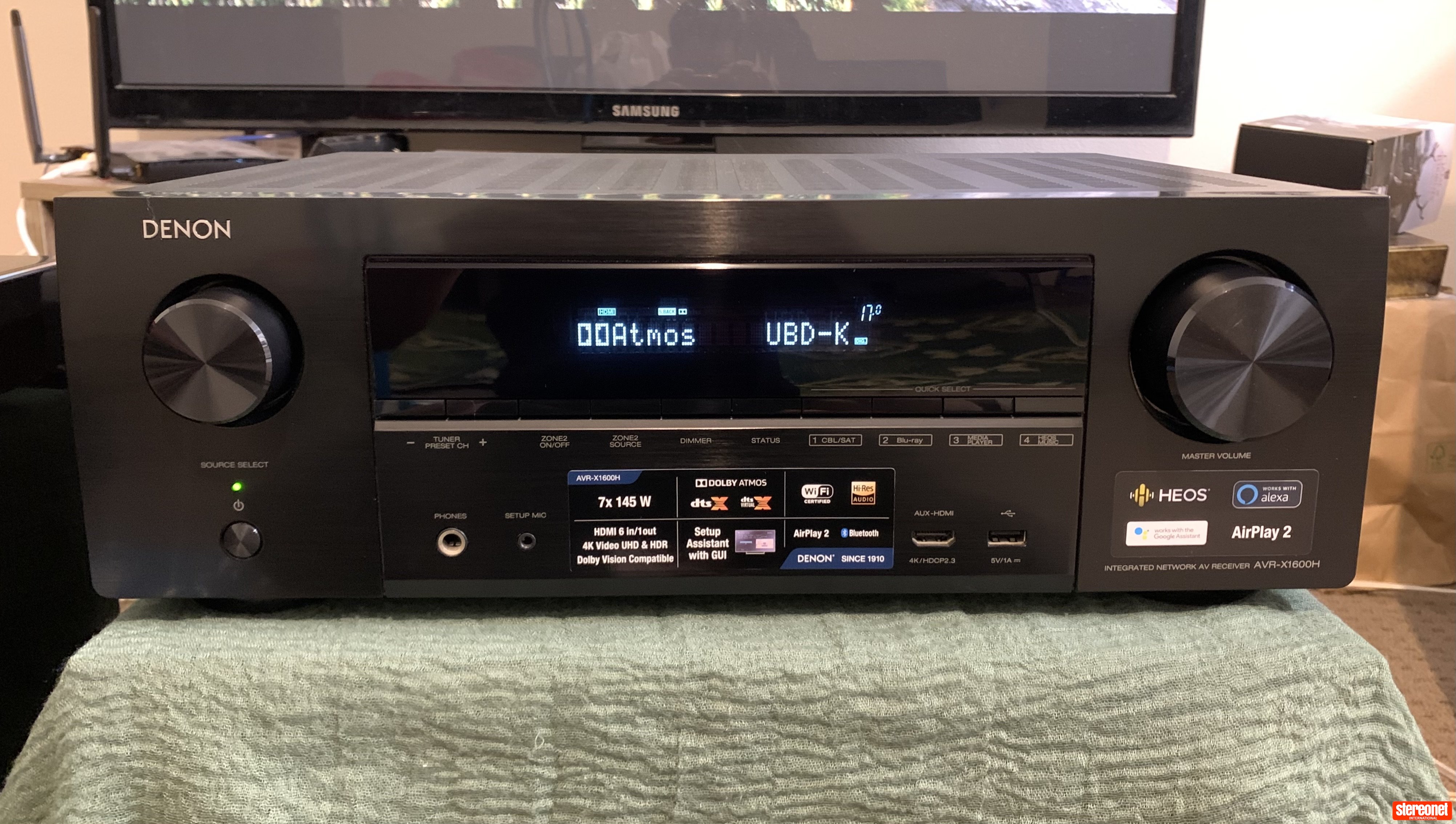 Denon AVR-X1600H 7.2 channel AV Receiver - AV Receivers & Processors ...