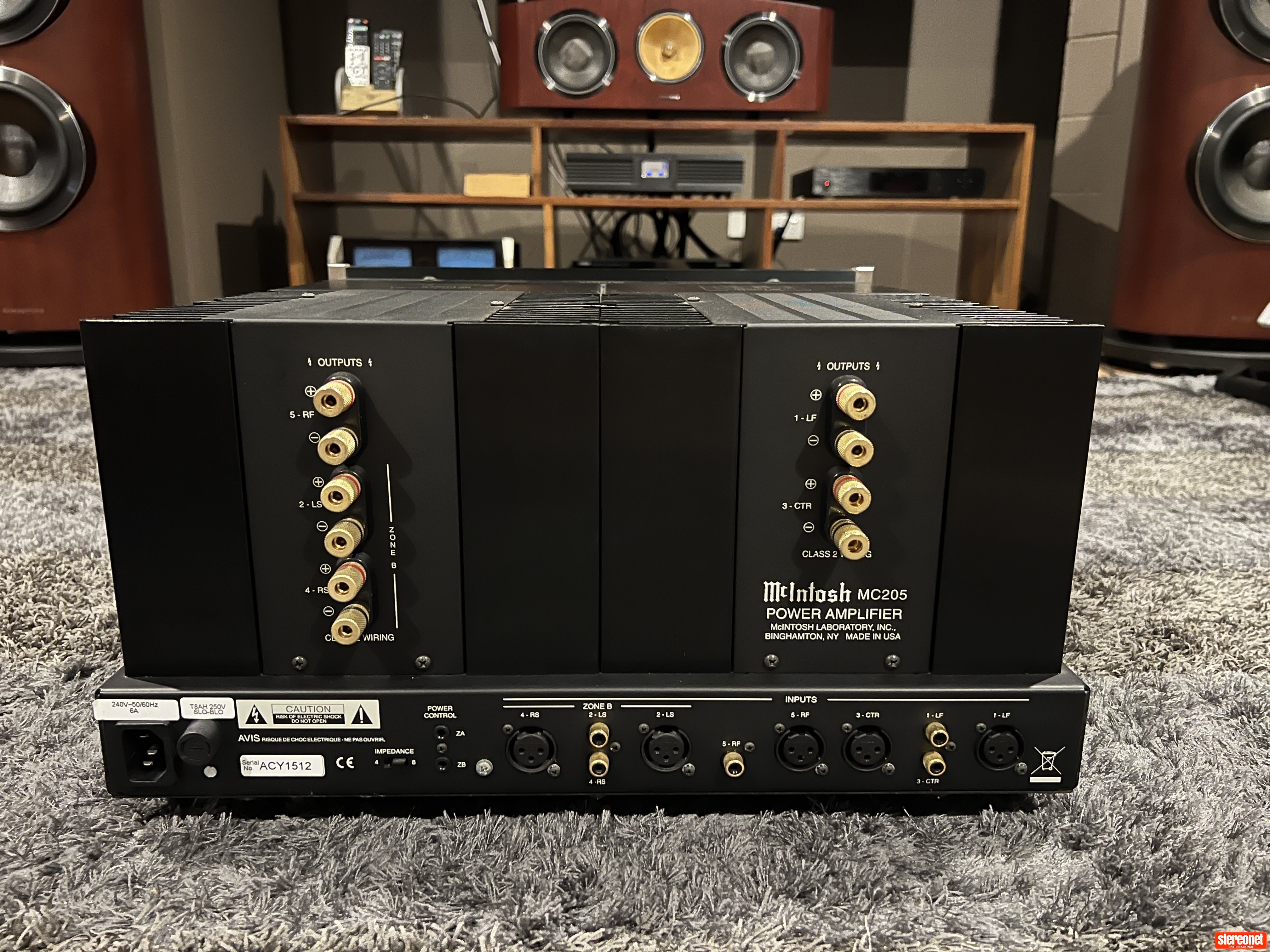 McIntosh MC205 Multichannel Amplifier - Multi Channel Amplifiers ...