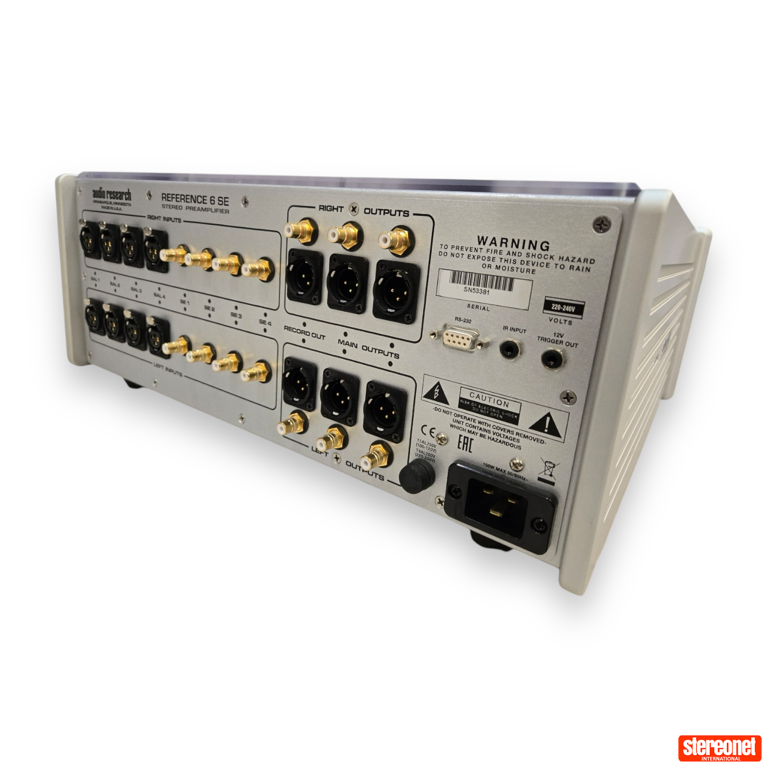 Audio Research Reference 6SE Pre Amplifier - Pre Amplifiers - StereoNET