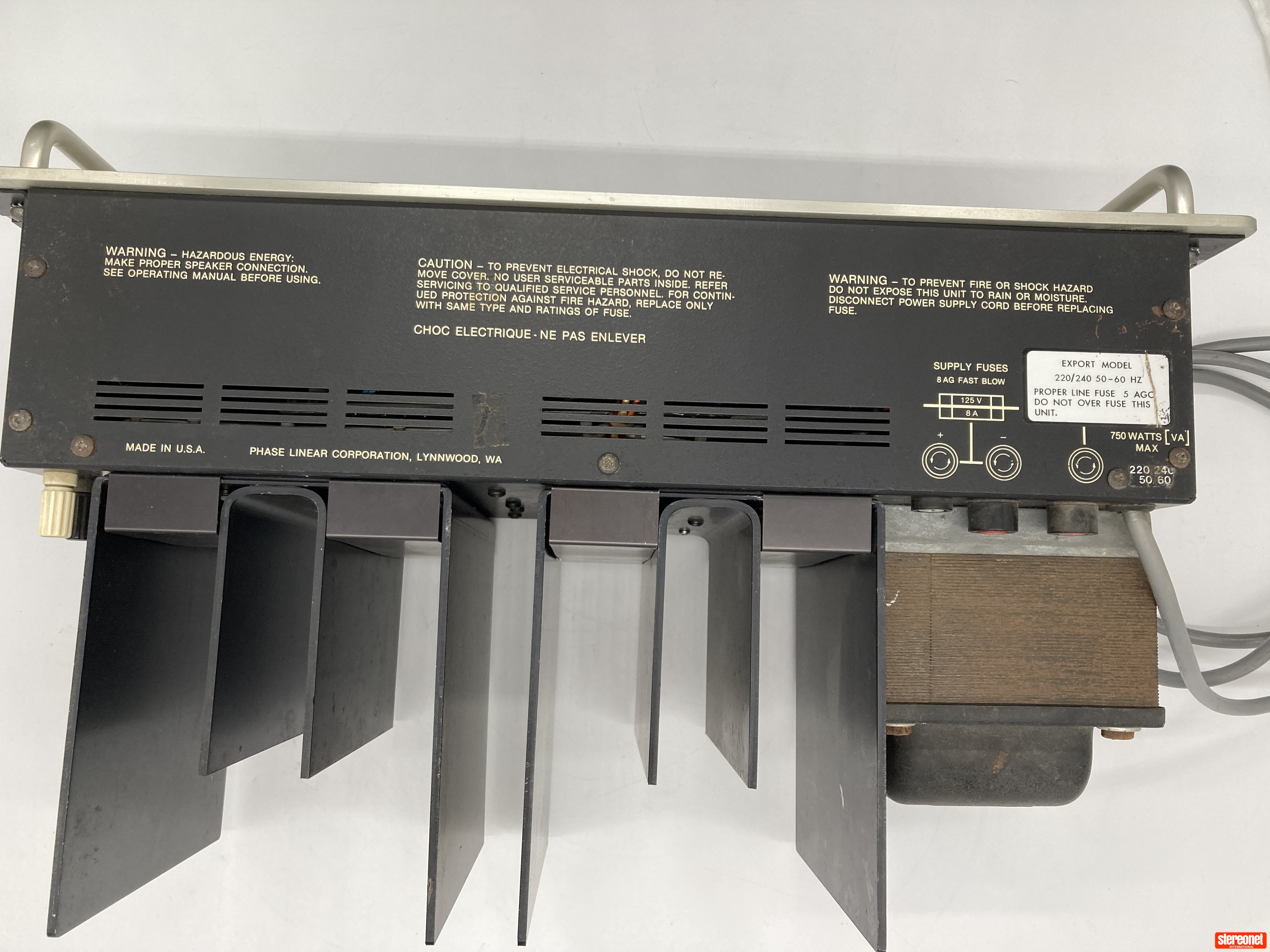 Phase Linear Model 400 Series Two Audio Standard Power Amplifier ...