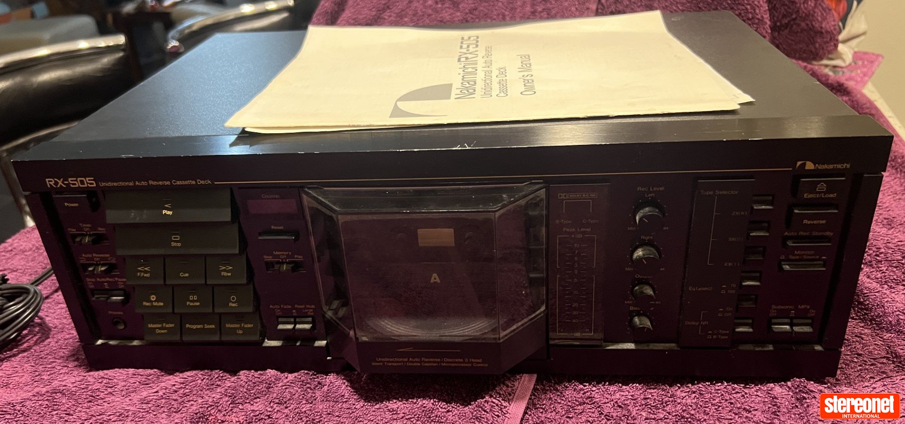 Nakamichi RX-505 Cassette Deck - Cassette / Reel to Reel - StereoNET
