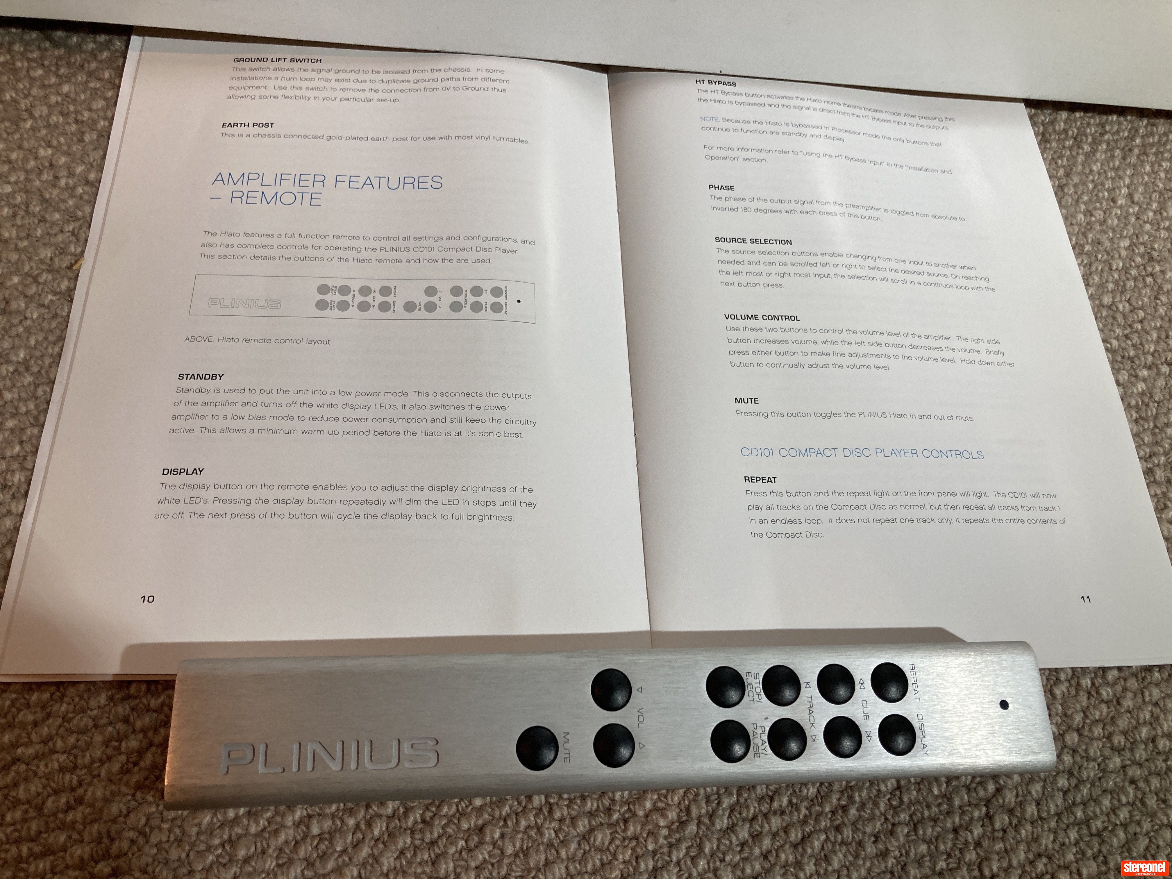 Plinius CD-101 CD Player - CD/SACD Players & Transport - StereoNET