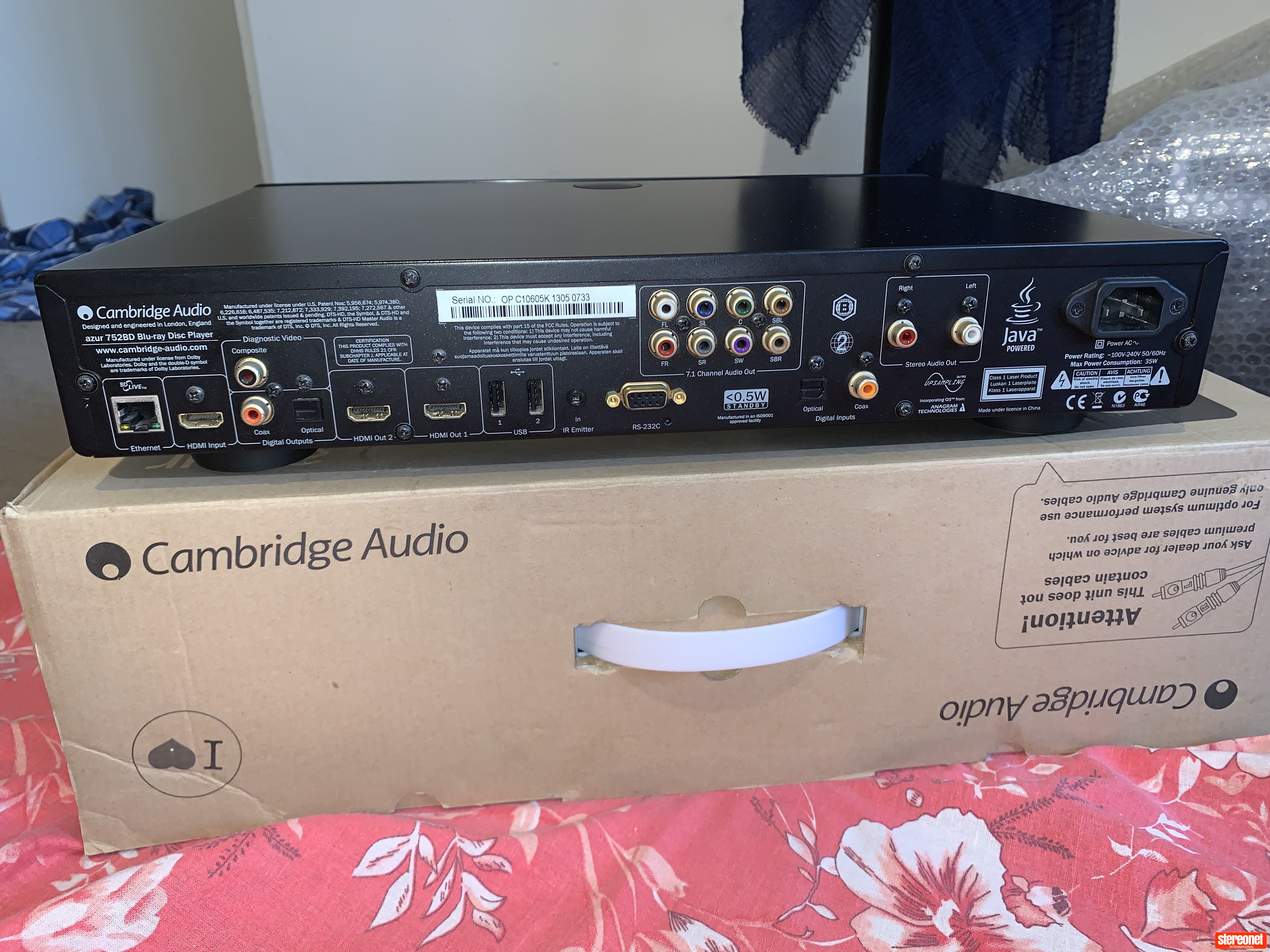 Cambridge Audio Azur 752BD Blu-ray Player - DVD / Blu-ray / Streaming ...