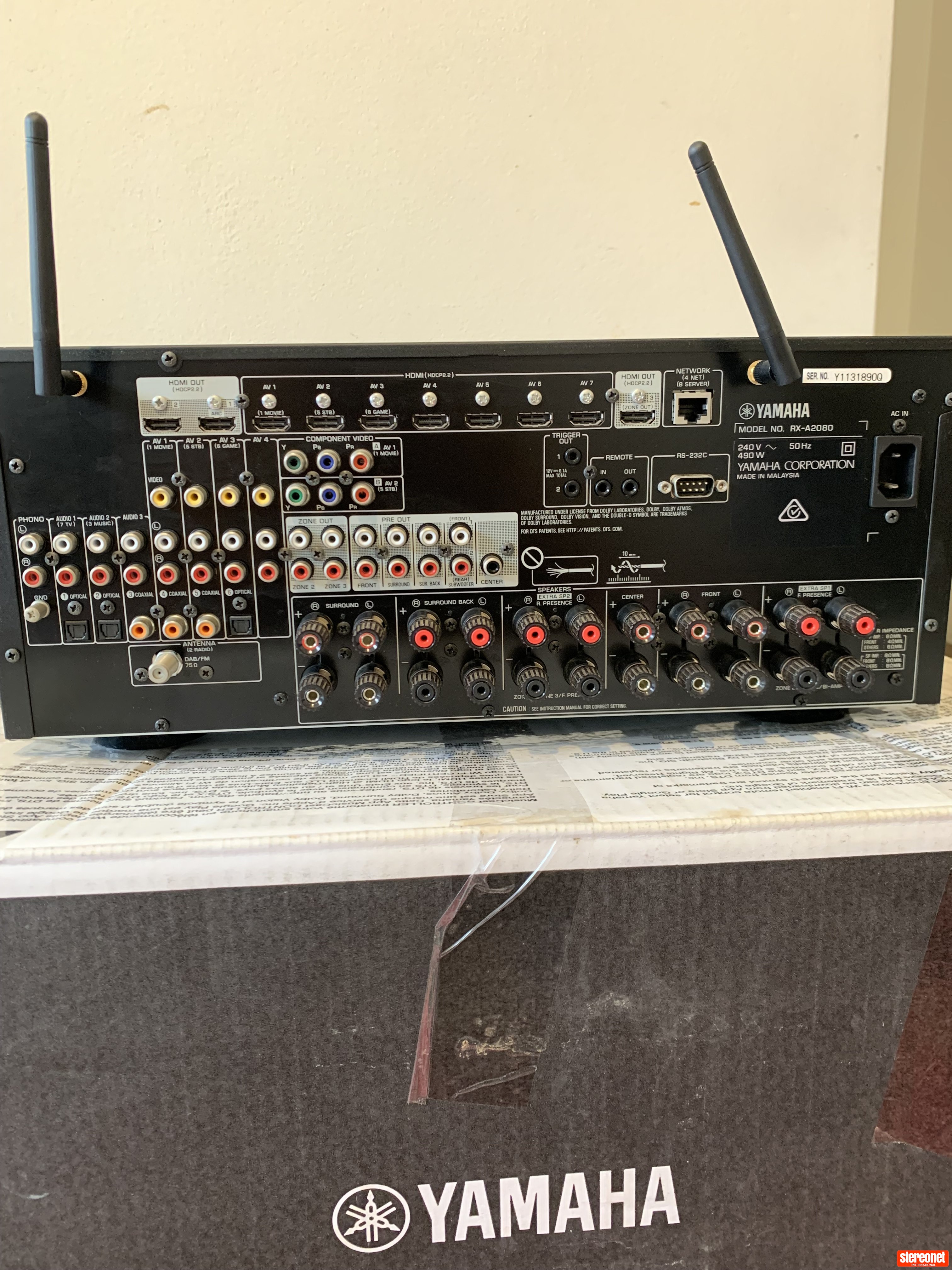 Yamaha AVENTAGE RX-A2080 AV Receiver - AV Receivers & Processors - StereoNET