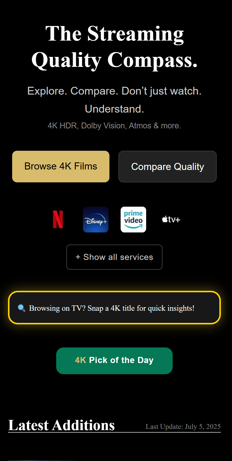 Definitive 4K Movies List (+HDR Analysis!) - TV - Free to Air & Streaming - StereoNET