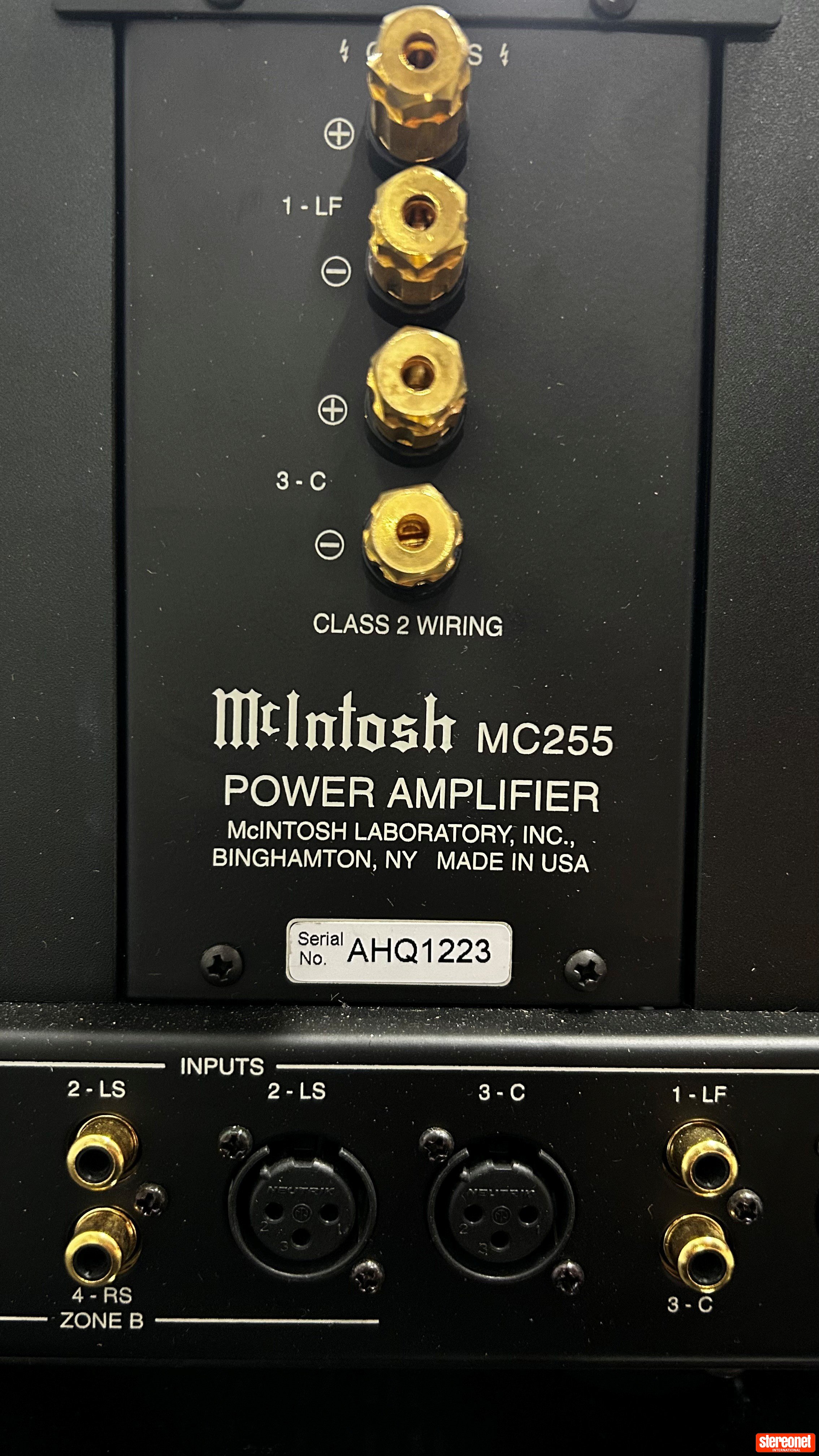 McIntosh MC255 Power Amplifier - Power Amplifiers - StereoNET