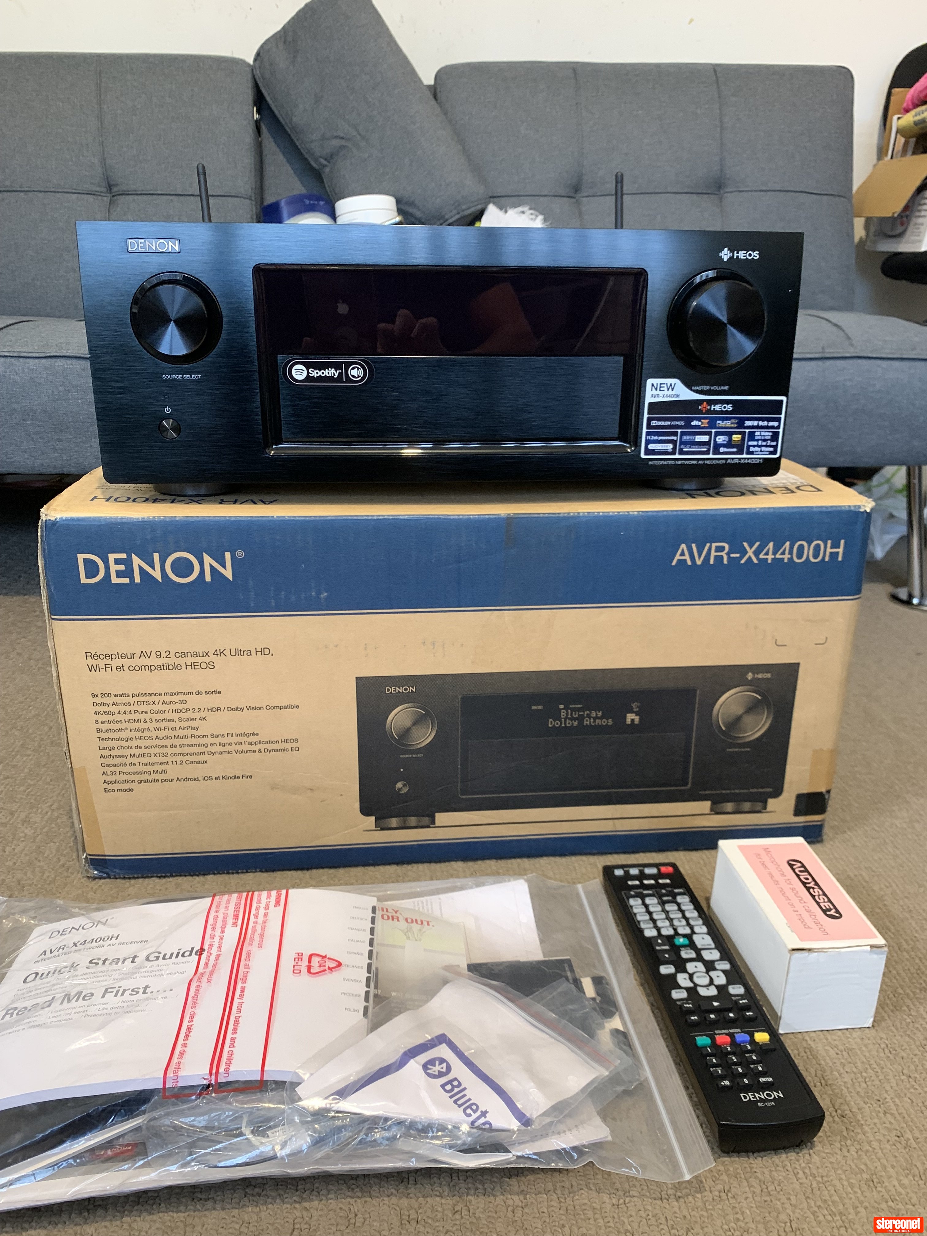 Denon AVR-X4400H Dolby Atmos, Auro 3D 9.2Ch AV Receiver - AV Receivers ...