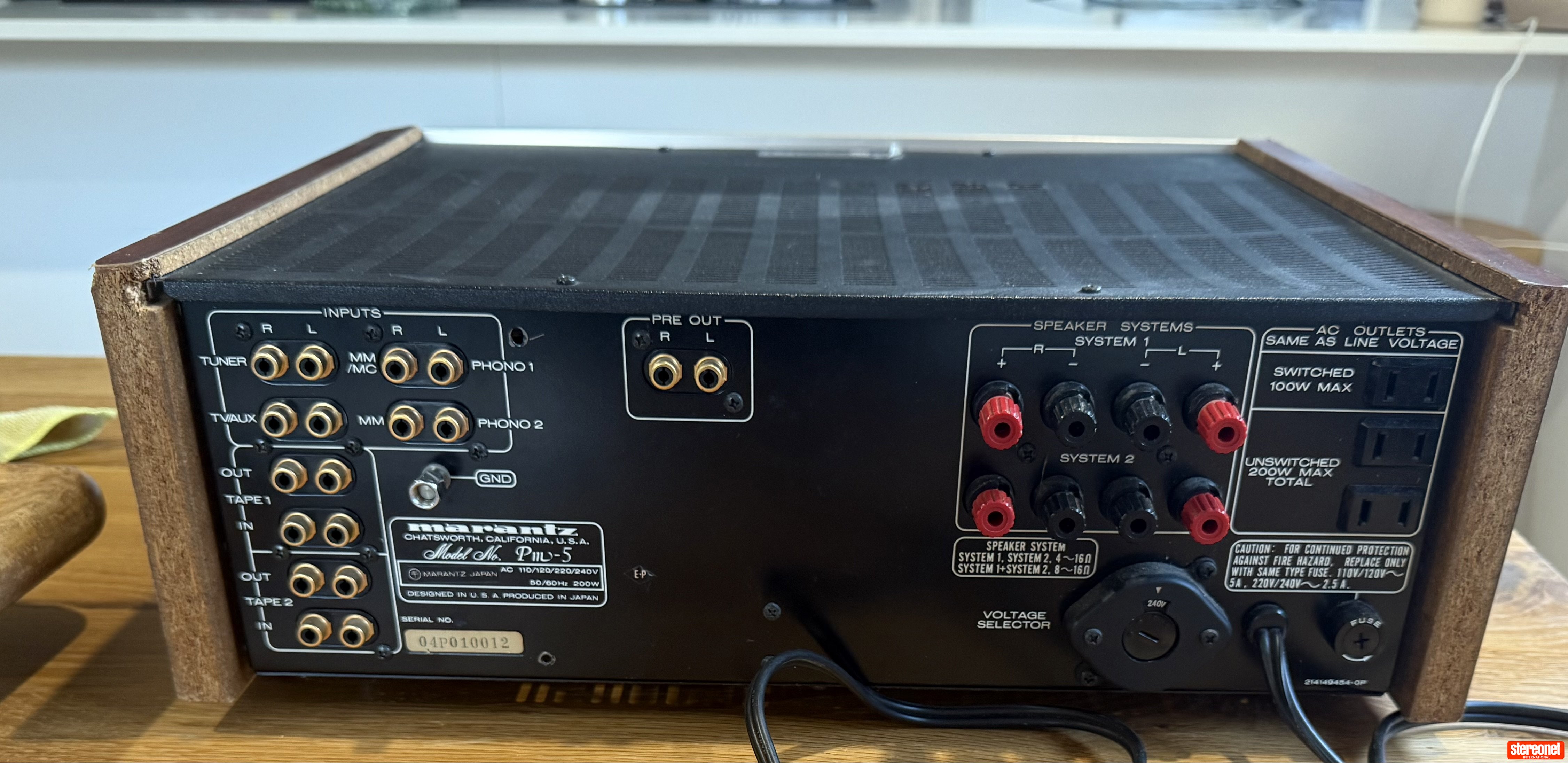 Marantz PM5 Integrated Amplifier (Solid State) - Pre Amplifiers - StereoNET