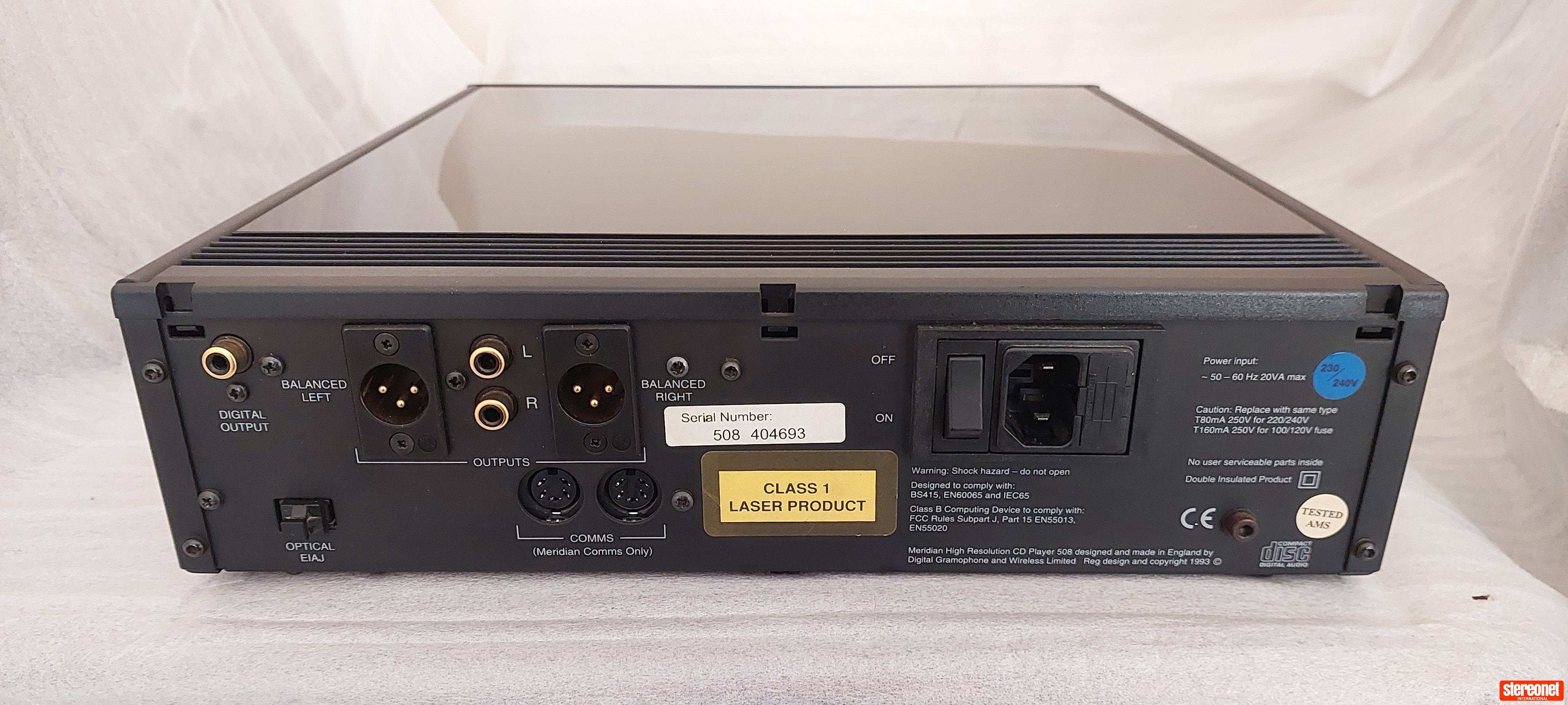 Meridian Audio 508.24 CD Player - CD/SACD Players & Transport - StereoNET