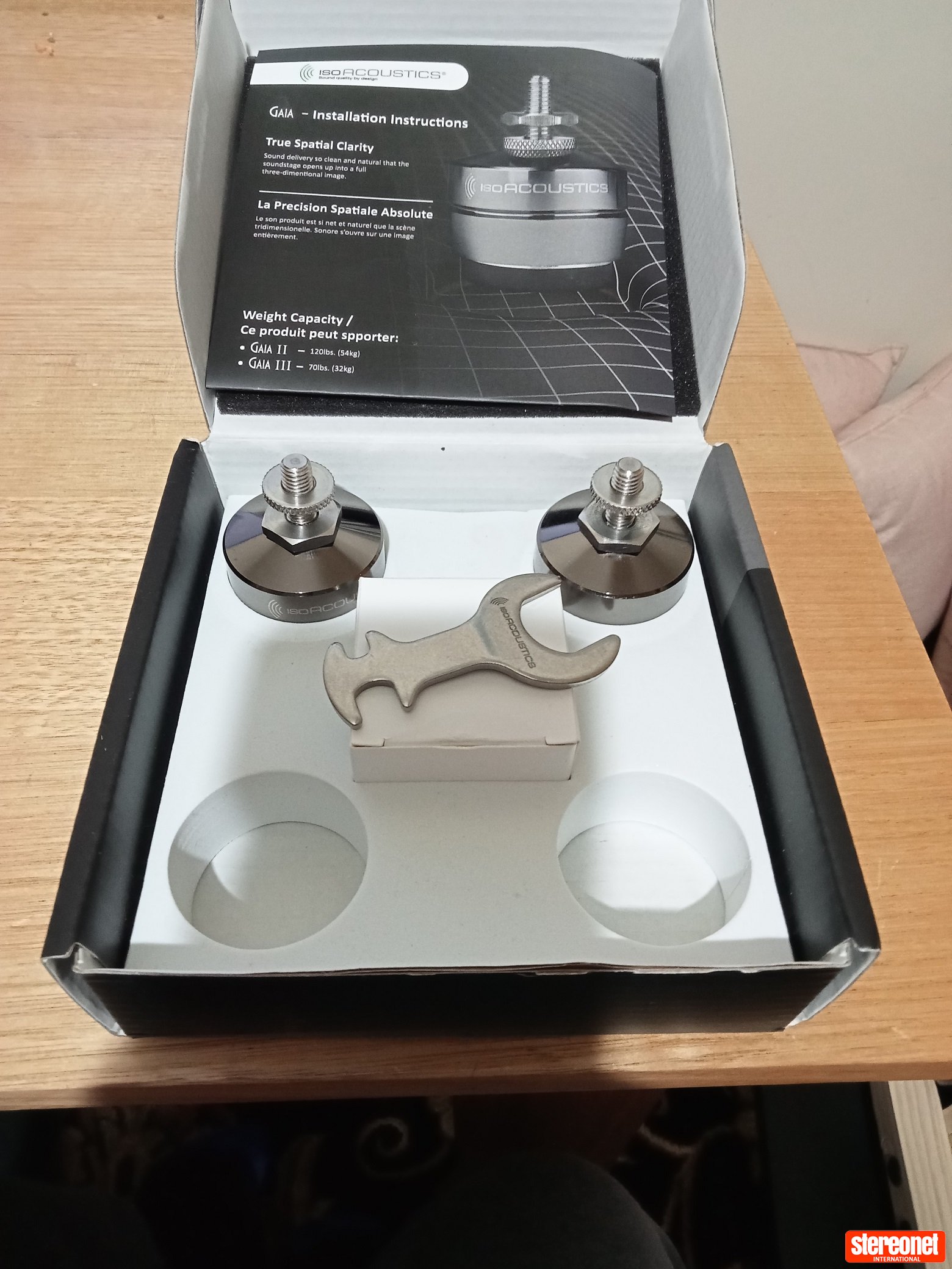 IsoAcoustics Gaia lll Isolation Footers - Acoustic Treatment - StereoNET