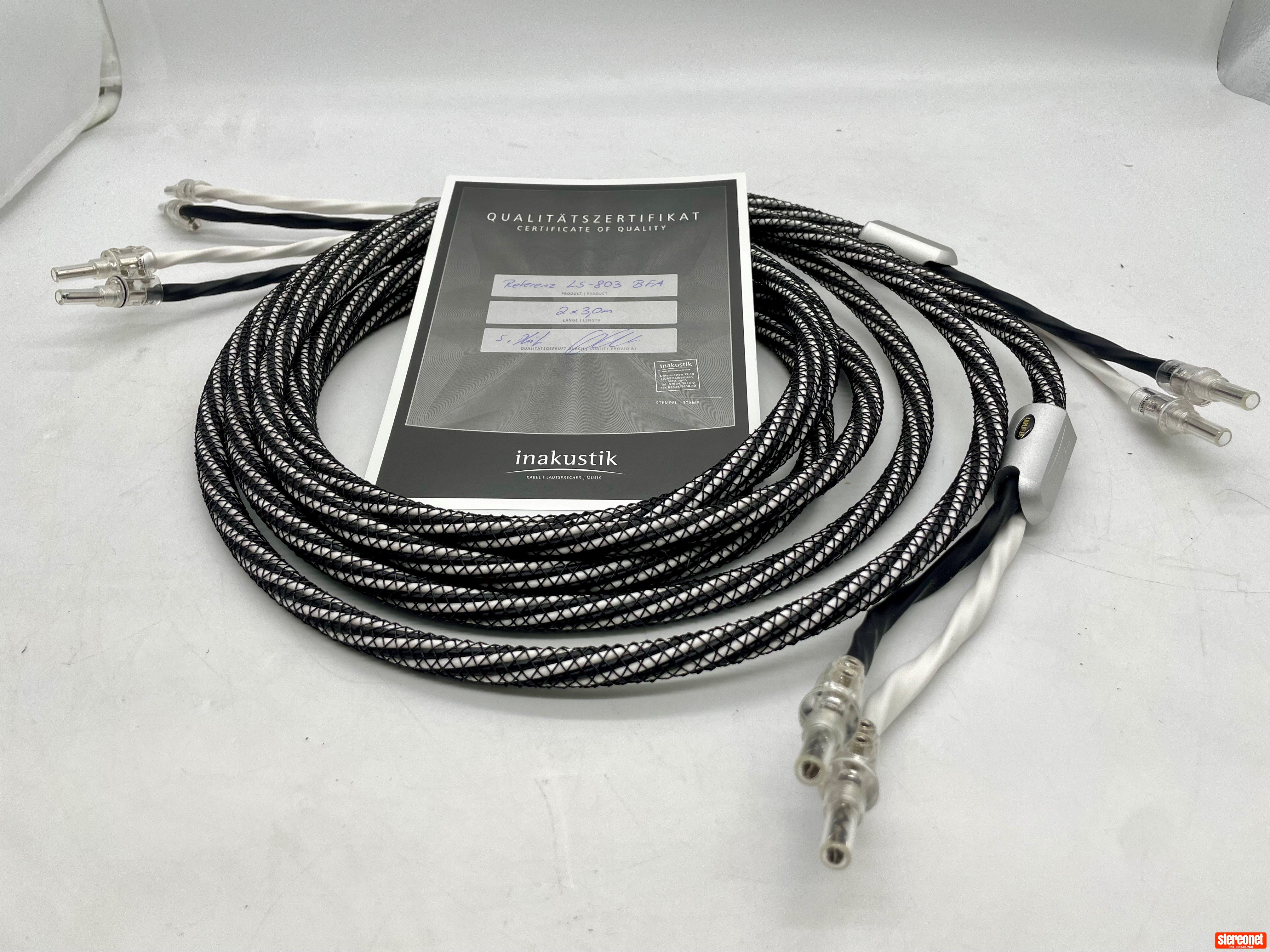 In-akustik Reference LS 803 Speaker Cables - Aussie Audio Mart
